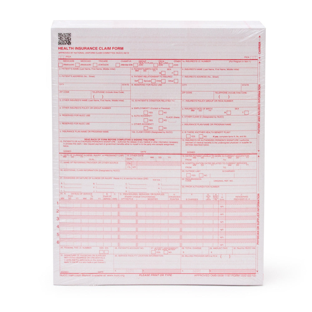 HCFA Reimbursement Forms